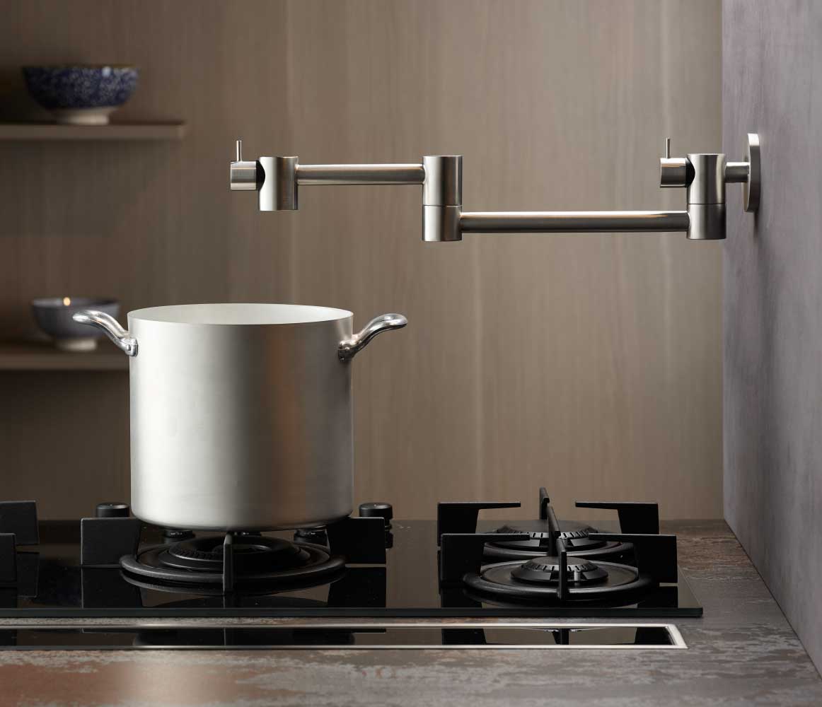 Miscelatori cucina in acciaio - Mina rubinetterie